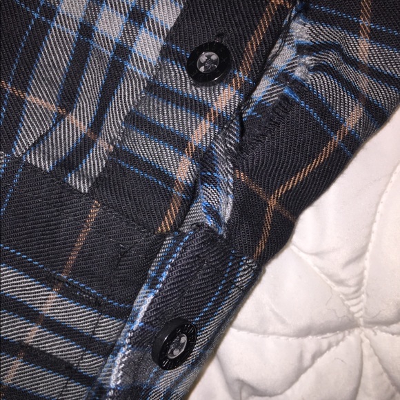 RUDE | Shirts | Rude Collared Button Down Long Sleeved Flannel | Poshmark